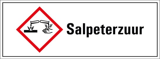 Salpeterzuur GHS tekstbord 280 x 105 mm | bol