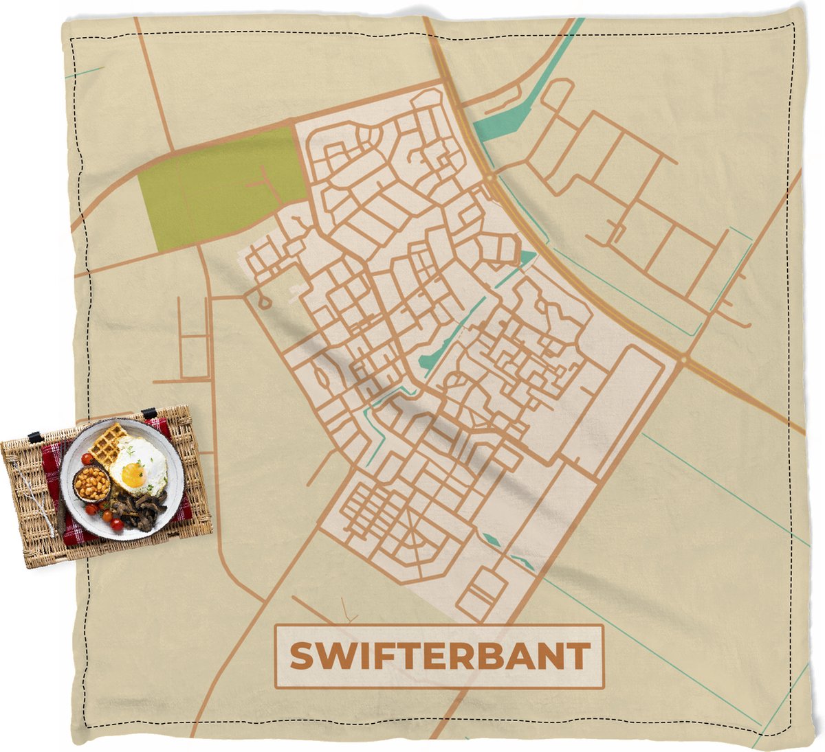 Waterdicht Picknickkleed - Geschikt als Strandlaken / Strandmat ...