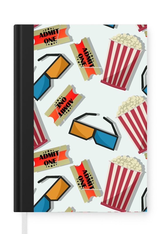 Carnet - Cahier - Popcorn - Verres - Cinéma - Patrons - Carnet - Format ...