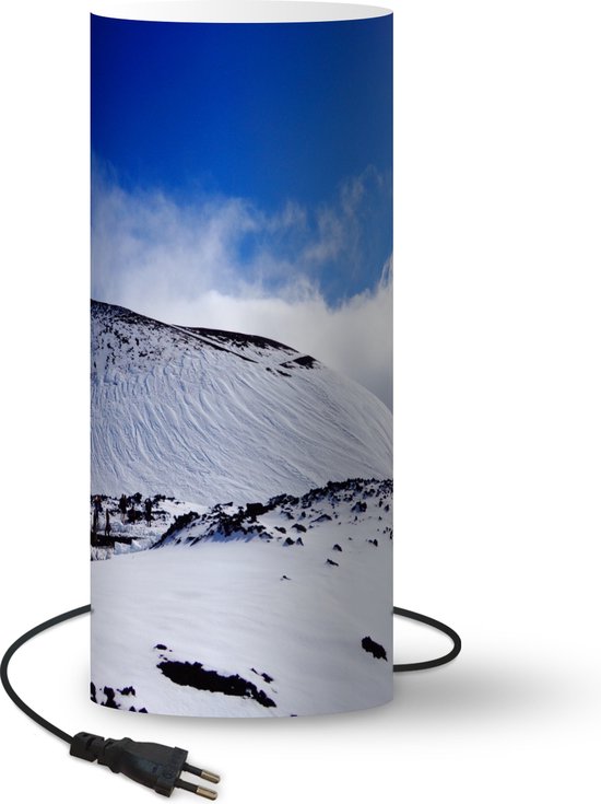 Lamp Etna - Uitzicht op van kraters bij Etna in Sicilië Italië - 33 cm ...