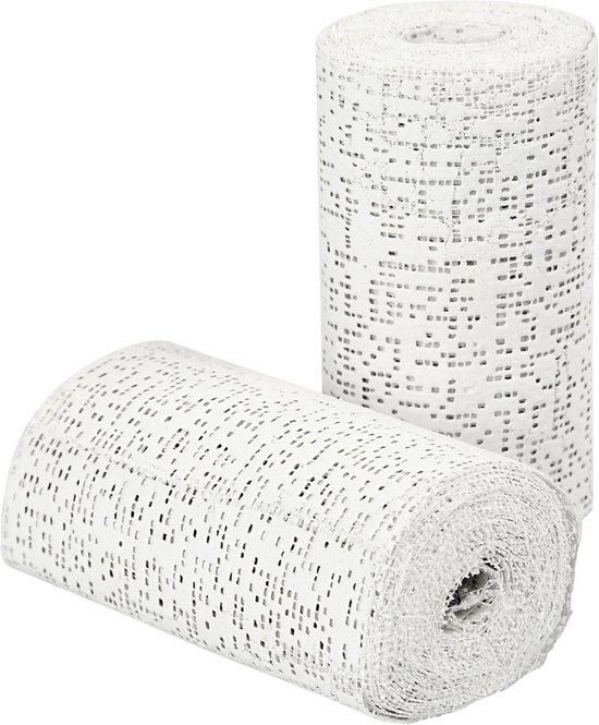 Gips gaas/gipsverband - 2x rollen - 10 x 270 cm - Gipsrollen - Zwanger ...