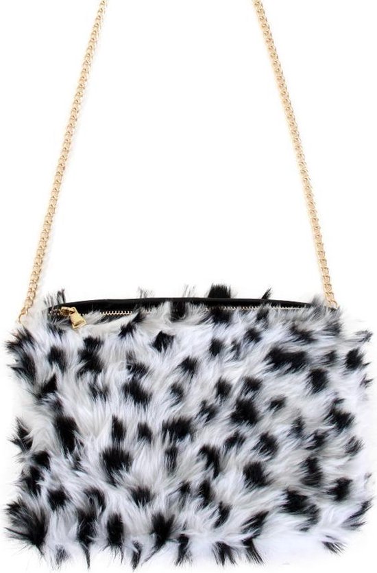 Pluche tasje Dalmatier hond print voor dames | bol.com