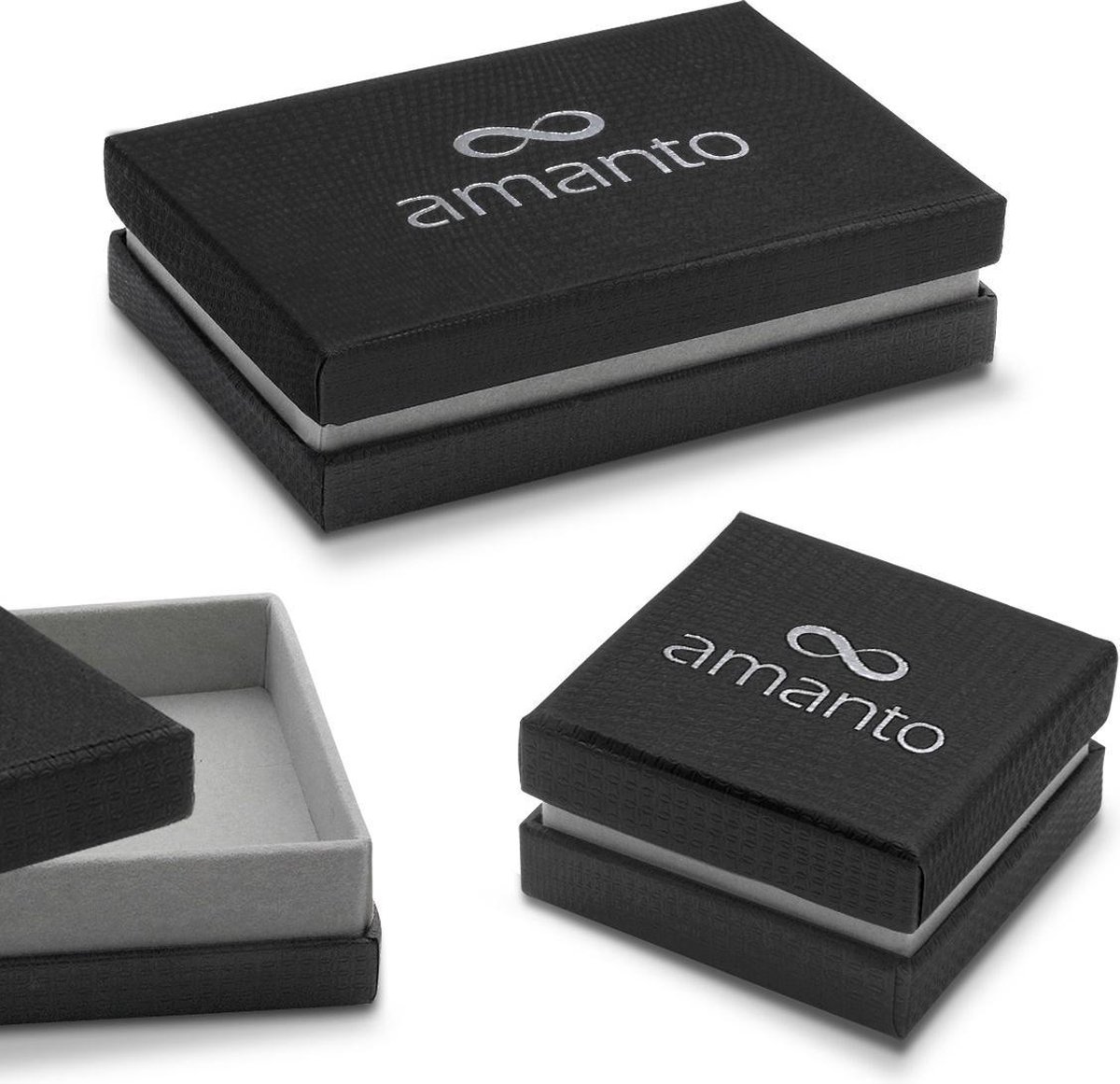 Amanto Ketting Bowe - 316L Staal - Cilinder - 33x8mm - 50cm | bol.com