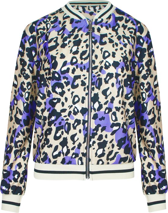 Leopard Bomber Lila | bol.com