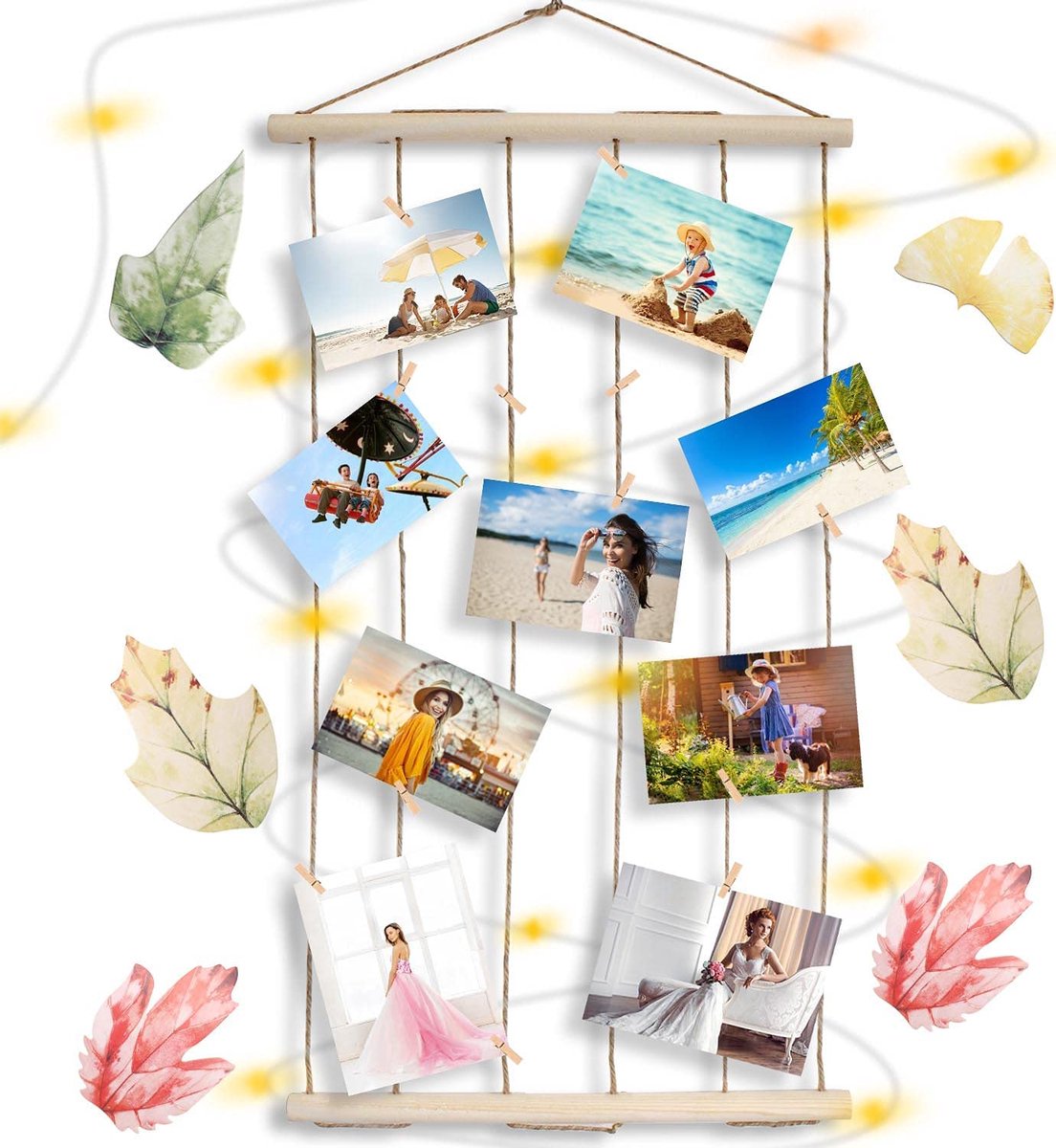 Mur de photos, collage de cadres photo, collage de cadres photo avec ...