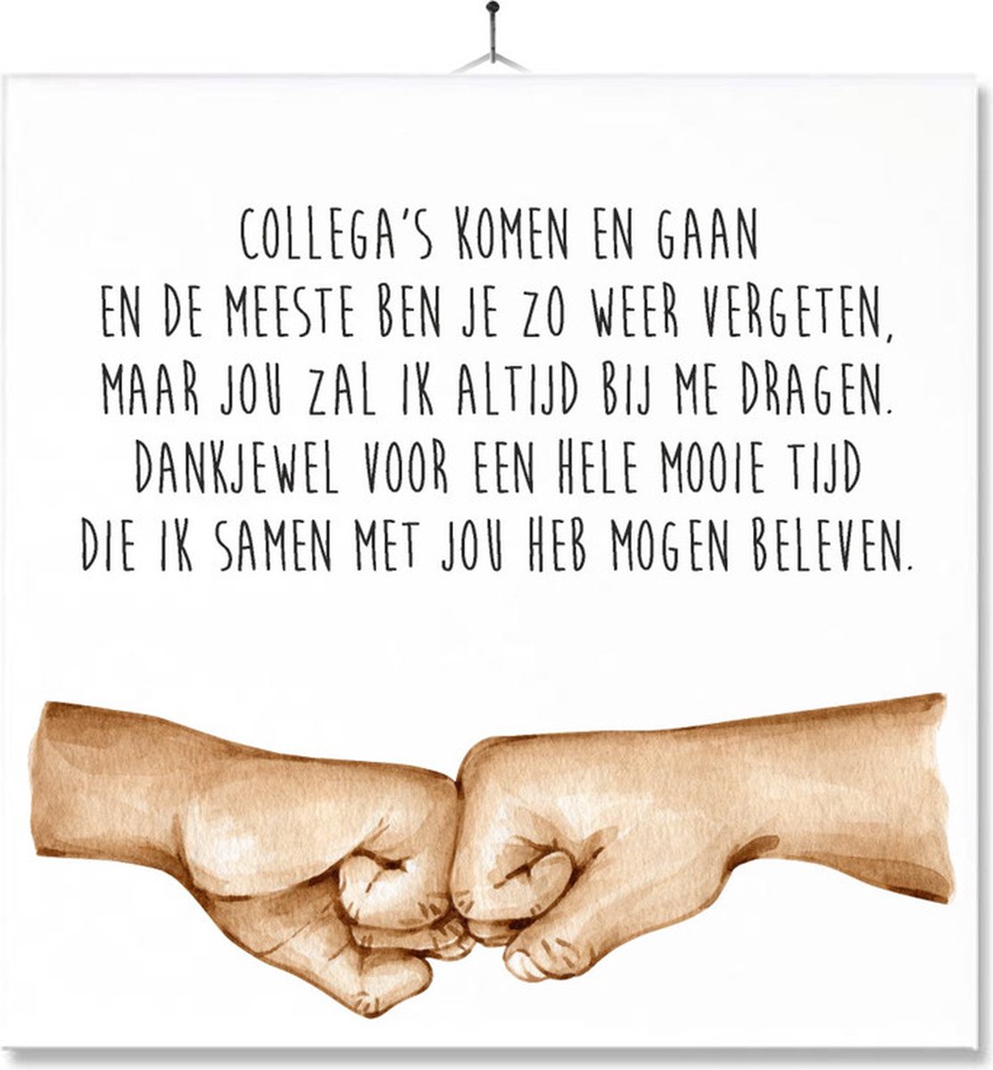 Tegel Met Opdruk | Afscheid Collega | Collegas komen en gaan | bol.com