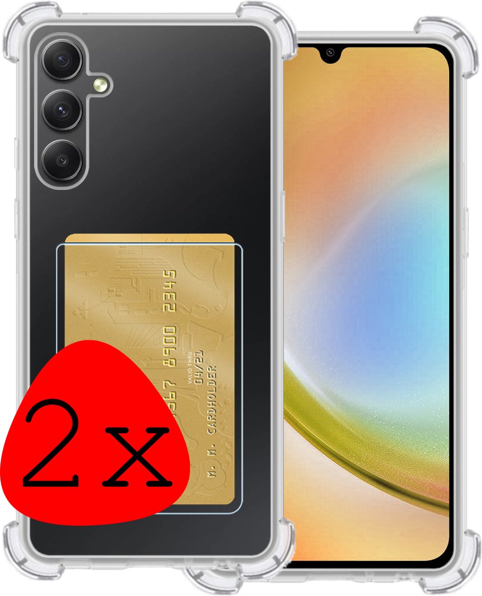 Samsung Galaxy A34 Hoesje Shockproof Hoes Pasjeshouder - Samsung A34 ...