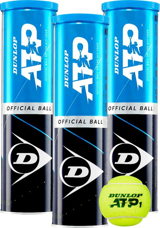 Dunlop ATP 4 Tennisballen 3 Pack | bol.com