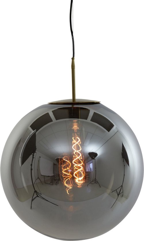 Light & Living Hanglamp Medina - Smoke Glas - Ø48cm - Modern - Hanglampen Eetkamer,... | bol