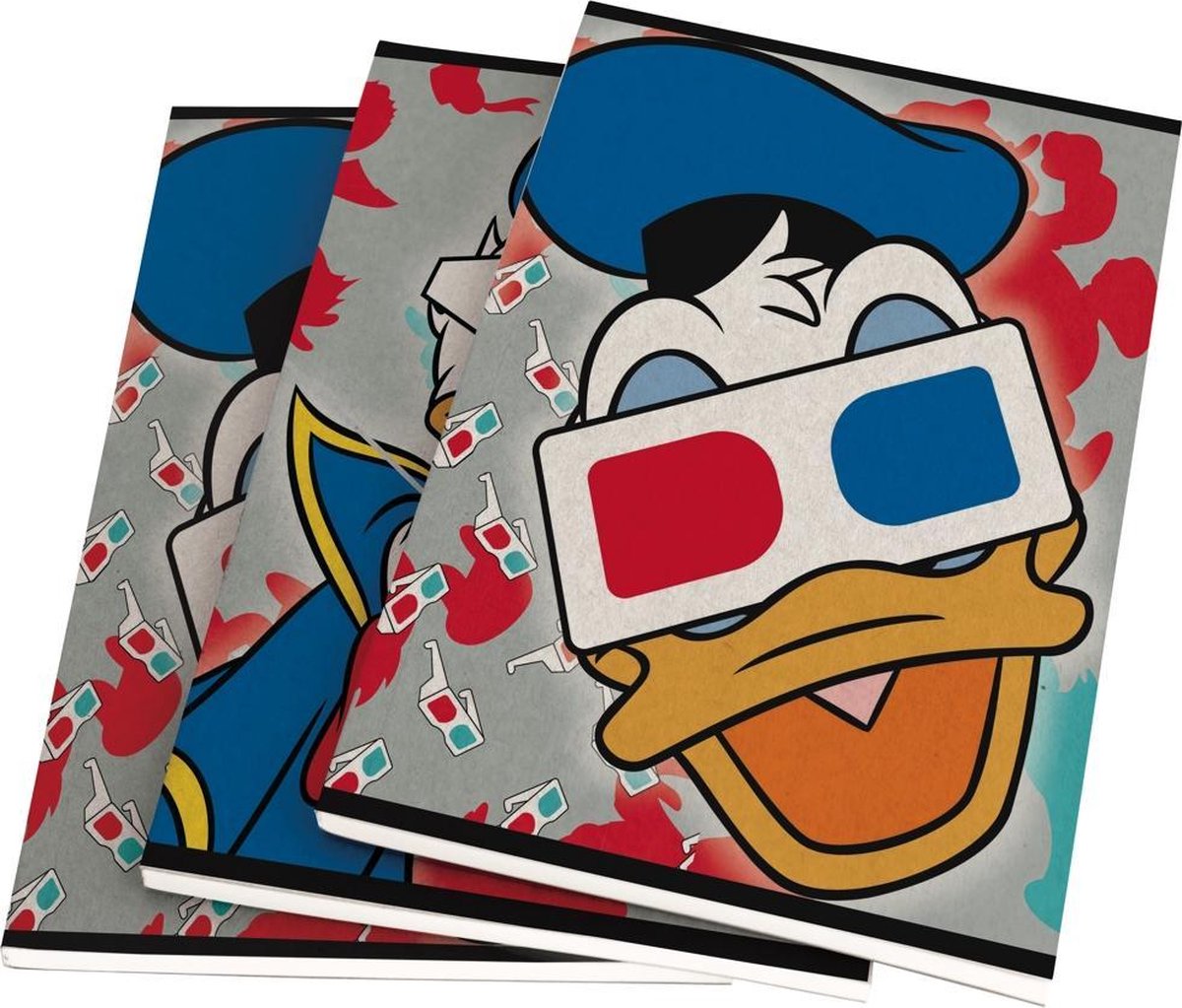 Donald Duck Schrift A5 gelijnd: 3-pack | bol.