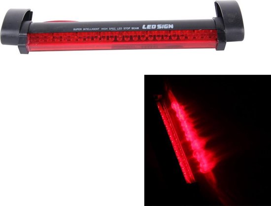 bol.com | 24 LED's Rood Licht Auto Derde remlicht, DC 12V Kabellengte: 80cm