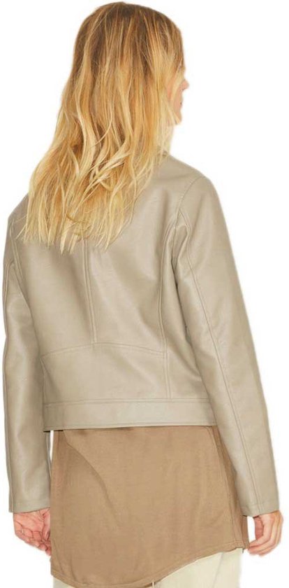 JACK & JONES Gail Faux Biker Leer Jas Dames - Brindle - M | bol