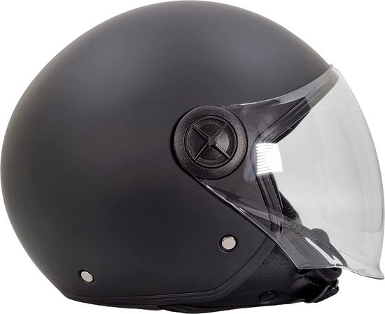 BHR 832 minimal | vespa helm | mat zwart | maat XL | snorfiets ...