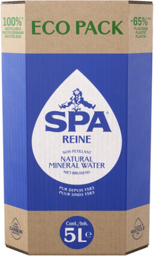 Water spa reine blauw eco pack 5liter | Doos a 5 liter | bol