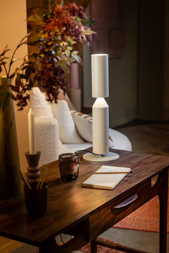 ETH Pencil Tafellamp mat zand excl. 2xGU10 H50cm on/off on tube | bol