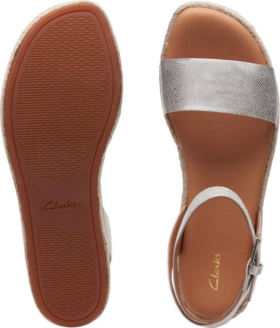 Clarks - Dames schoenen - Kimmei Ivy - D - Zilver - maat 4,5 | bol.com