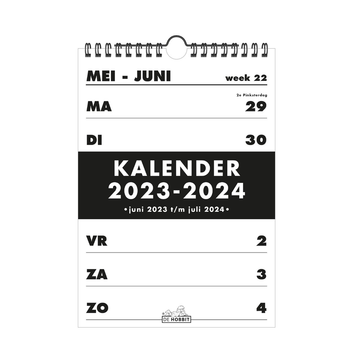 A5 Weekkalender Schooljaar 2023 - 2024 Zwart | bol.com
