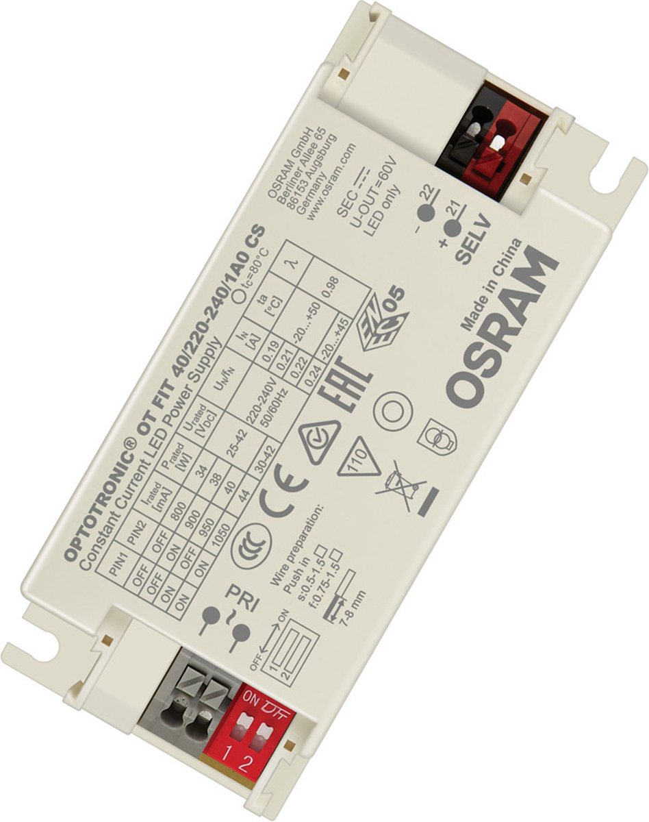 Osram LED Driver Optotronic FIT 40/220-240/1A0 CS. | bol