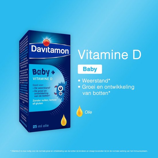 Davitamon® Baby Vitamine D Olie 25 ml | bol.com