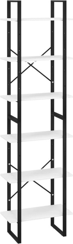 LuxeLivin' - Opbergrek 60x30x210 cm bewerkt hout wit | bol.com