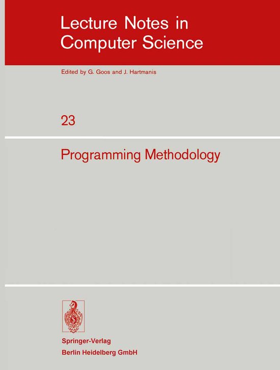 Programming Methodology | 9783540071310 | Boeken | bol