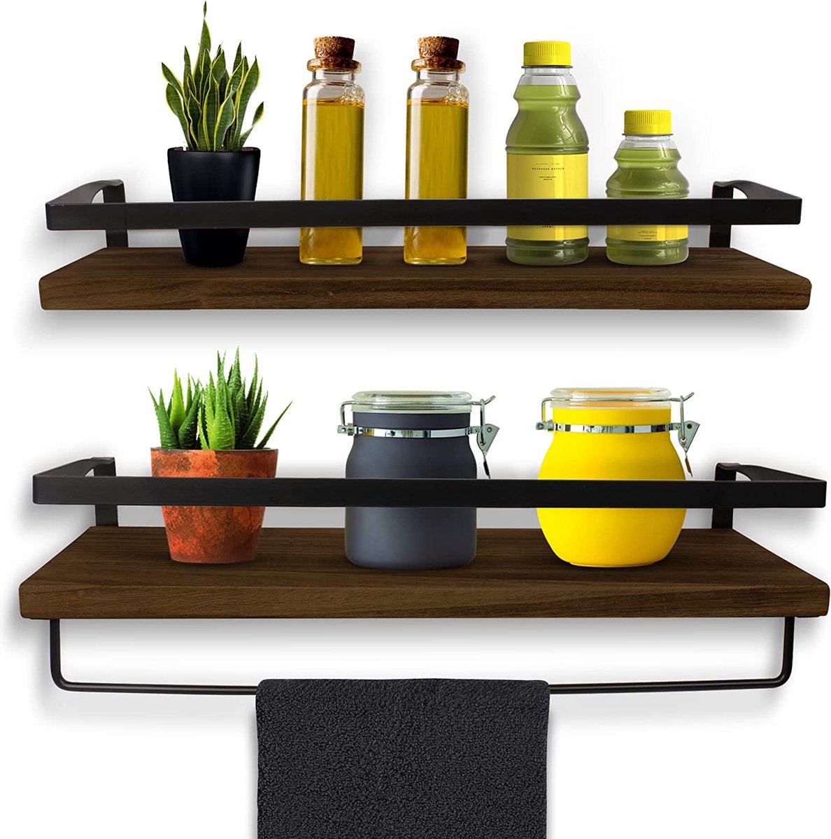 zwevend rek, wandrek, keukenrek, voor slaapkamer, ideaal voor keuken ...