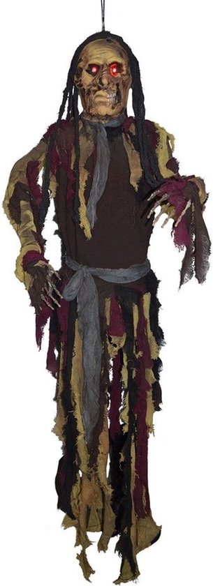 Horror decoratie spook /geest met licht 160 cm - Halloween decoratie ...