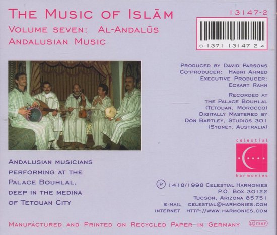Music Of Islam - Al-Andalus, Andalusian Music (07) (CD), Music Of Islam ...