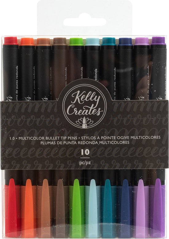 Kelly Creates -pen Multicolor 1.0 bullet tip 1 10pc | bol.com