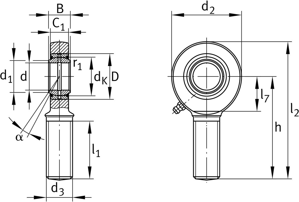 INA/Elges Stangkop buitendraad rechts, onderhoudsplichtig - GAR30-DO | bol.com