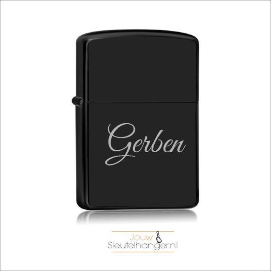 Aansteker Zwart Met Naam - Gerben | bol.