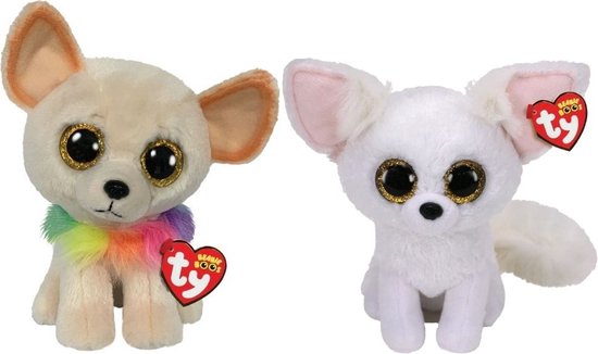 Ty - Knuffel - Beanie Buddy - Chewey Chihuahua & Phoenix Fox | bol.com