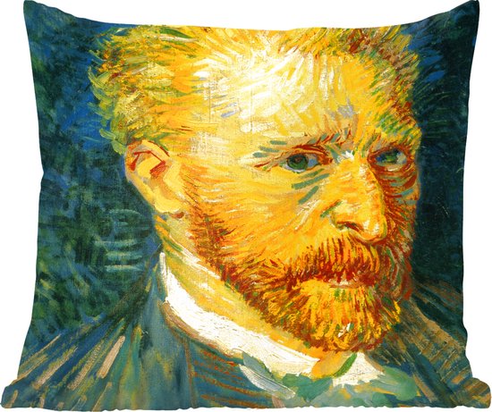 Sierkussen - Zelfportret Vincent Van Gogh - Multicolor - 50 Cm X 50 Cm | bol.com