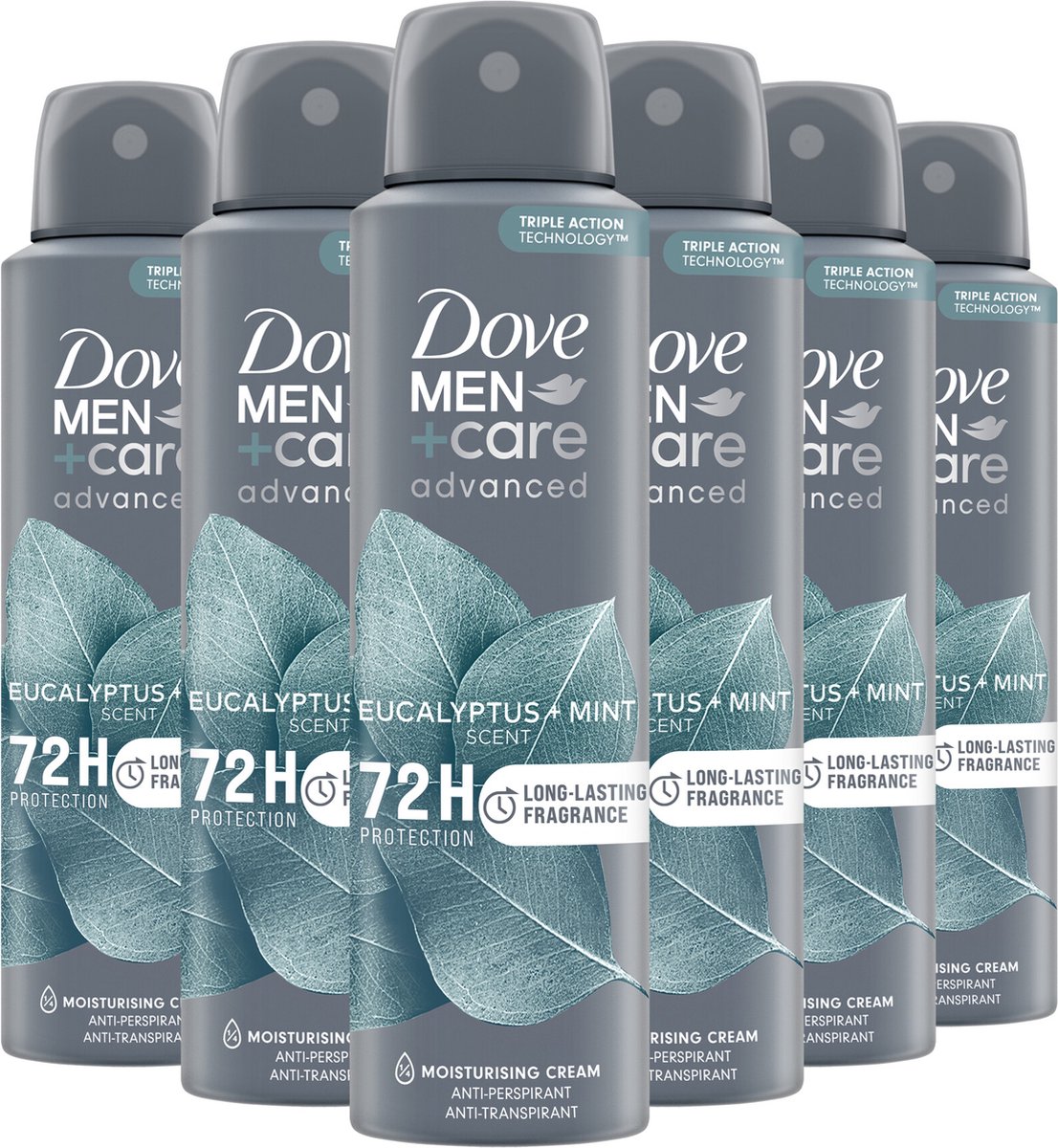 Dove Men+Care Advanced Anti-Transpirant Deodorant Spray - Eucalyptus + Mint - met... | bol