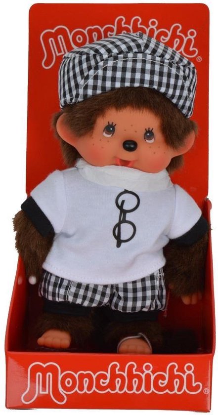 Monchichi black & white boy 20 cm | bol.com