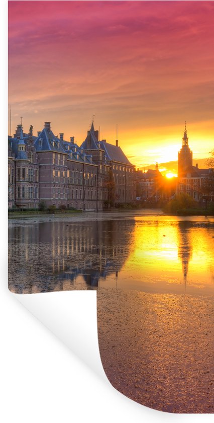 Muurstickers - Sticker Folie - Het Binnenhof in Den Haag - 20x40 cm ...