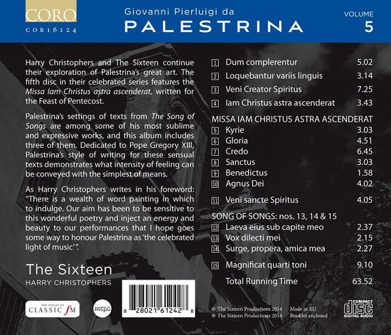 Palestrina Vol. 5, Harry Christophers | CD (album) | Muziek | bol.com