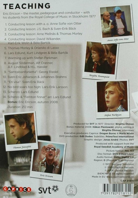 Eric Ericson - Teaching (DVD) (Dvd) | Dvd's | bol