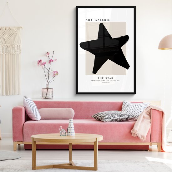 Fotolijst inclusief poster 80x120 cm - Kerstmis ster - Kerst ...