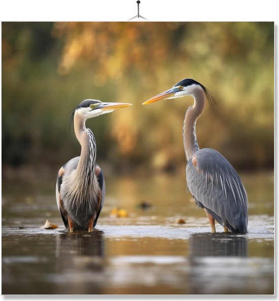 Tegel Met Opdruk | Blauwe Reigers | bol