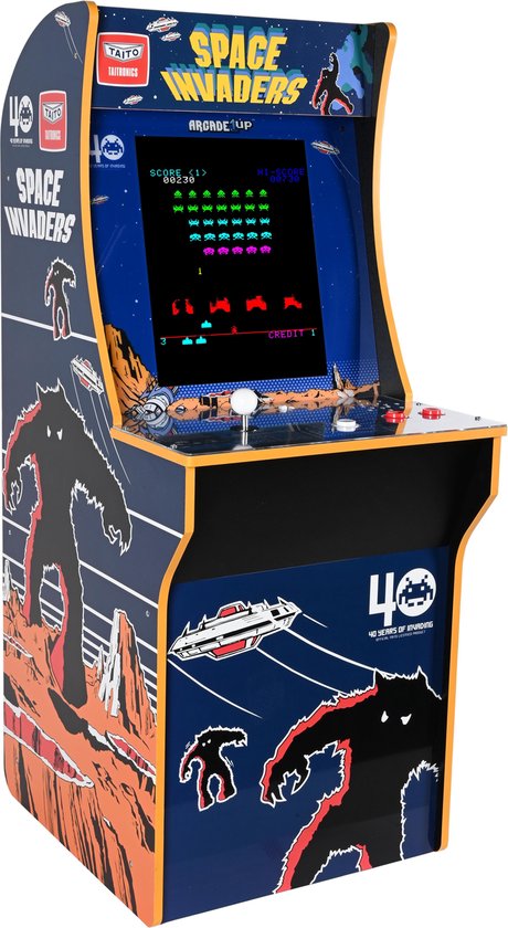 Arcade Spelkast Space Invaders - Plug and Play - LED-scherm - 121 cm ...