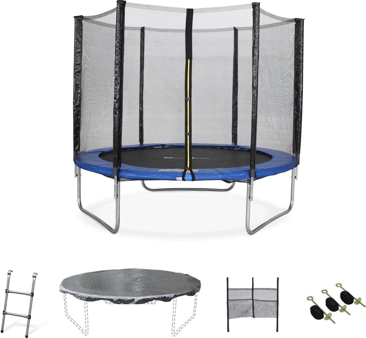 Alice's Garden Trampoline Pluton XXL Ø 245 cm - Blauw - Inclusief ...