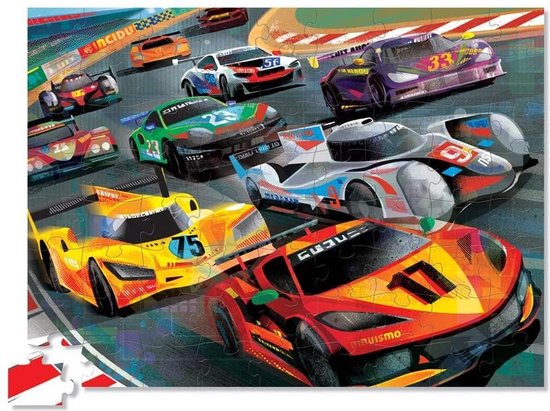 Crocodile Creek Race auto puzzel - Ronde puzzel voor kids vanaf 5 jaar ...