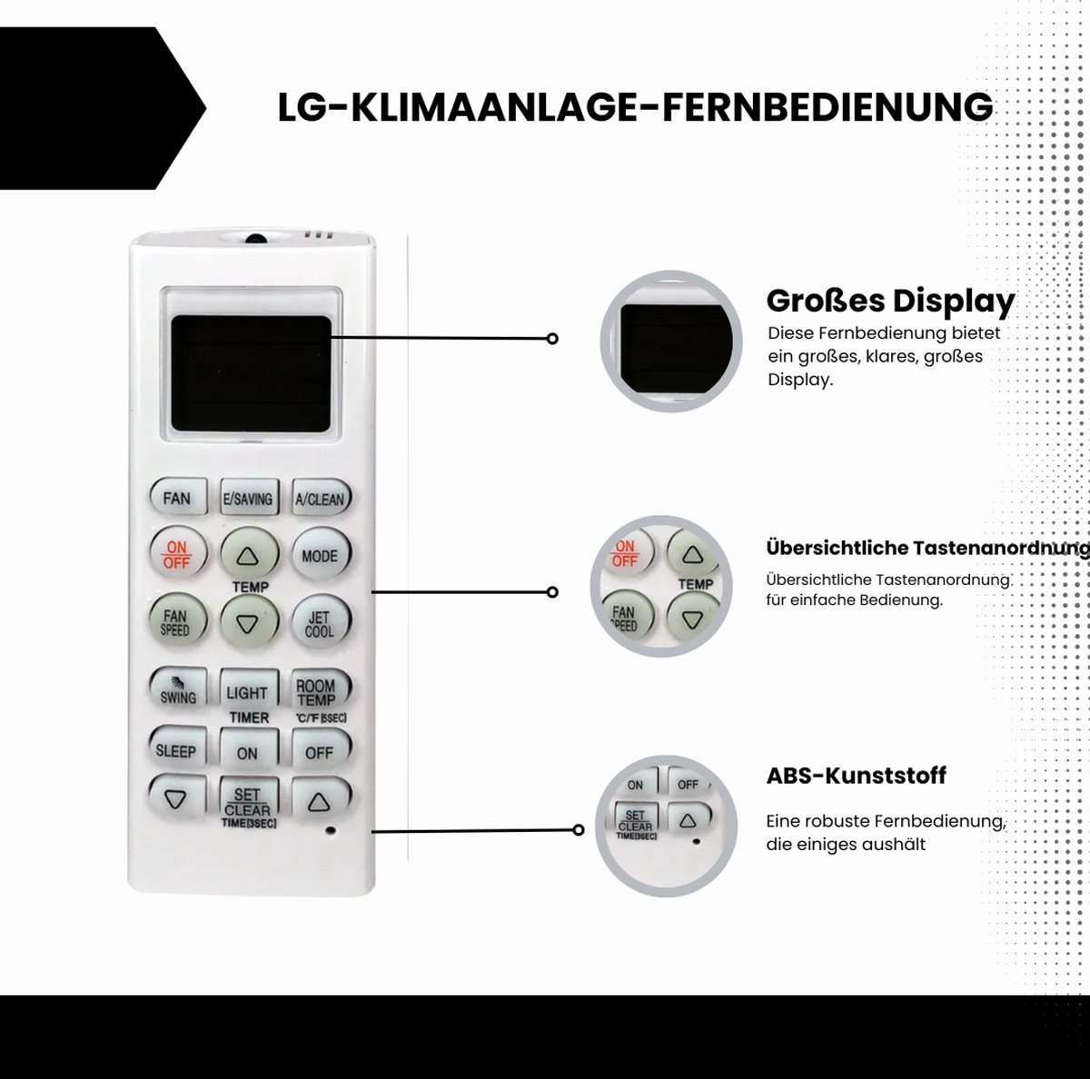 Universele Chigo airco afstandsbediening - Werkt direct | bol.com