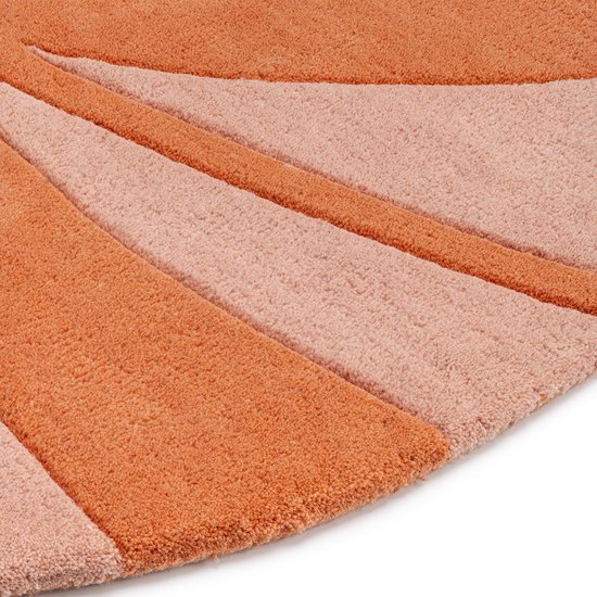 Lifa baby Wol Vloerkleed - Leaf Coral - Rond - 120 cm | bol.com