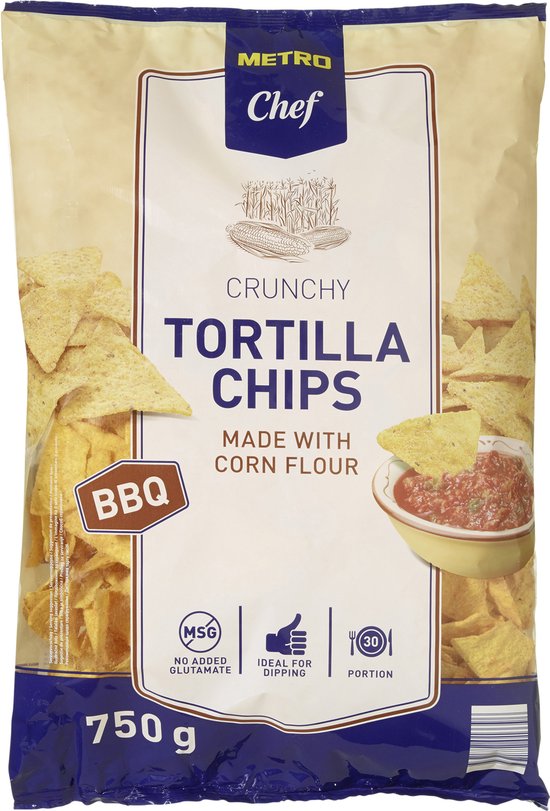 METRO Chef Tortilla chips BBQ 750 gram | bol