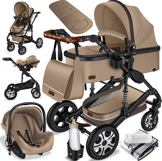 KESSER® Kinderwagen 3 in 1 Loops Wandelwagen Set incl. Autostoel ...