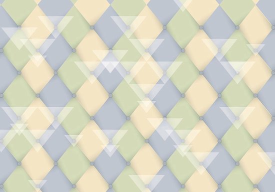 Fotobehang - Vlies Behang - Gewatteerde Abstracte Muur - 416 x 254 cm | bol