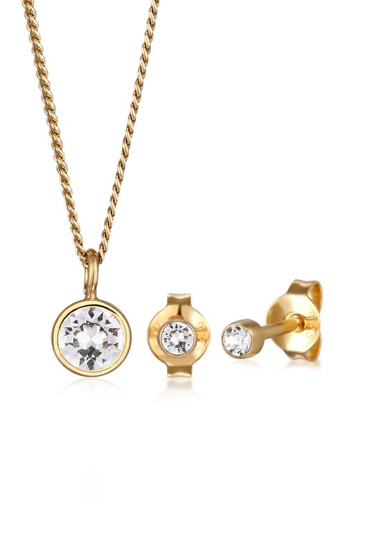 Elli Dames Sieraden Set Elli Sieraden Set met Ketting Oorstekers Dames ...