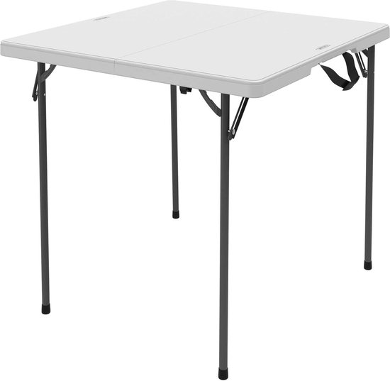 80100 vouwtafel wit polyethyleen met stalen frame 37-in vierkant ...